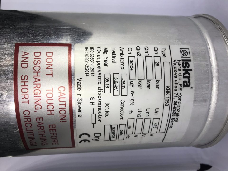 Iskra Capacitor KNK – Surya Bhakti Electric